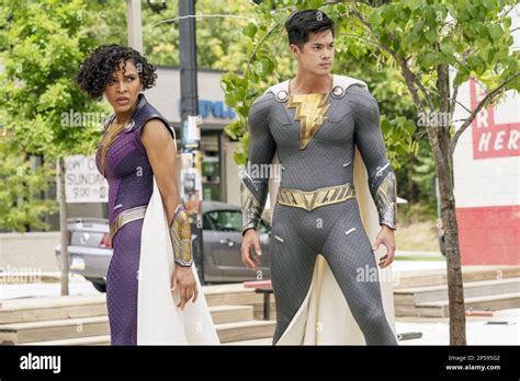 Shazam Fury Of The Gods Aka Shazam From Left Meagan Good Ross