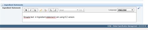 how to get the ingredient statment text box value oracle forums