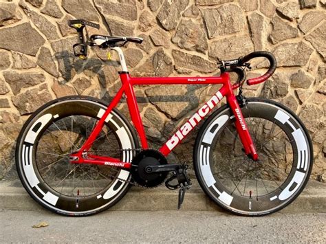 비앙키 슈퍼피스타 트랙 프레임셋 헤드 젯9 알카본 트랙 휠셋 로터 베가스트 트랙 크랭크셋 데다 컨트롤테크 컴포넌트 커스텀 픽시