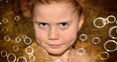 Girl Face Soap Bubbles Free Photos On