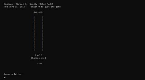 ASCII Hangman Joseph MacLauchlan