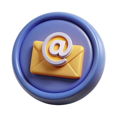 Email Symbol Button Online Communication Messaging And Mailing Concept 3d Vector Icon Cartoon