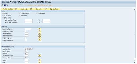 PC00 M05 LFBI SAP Tcode Total Overview Individual Flex Ben Chart