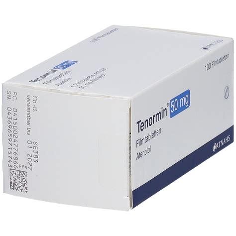 Tenormin® 50 mg 100 St mit dem E-Rezept kaufen - Shop Apotheke