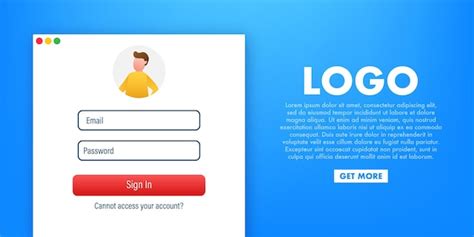 Premium Vector Login Page On Laptop Screen Notebook And Online Login Form Sign In Page User