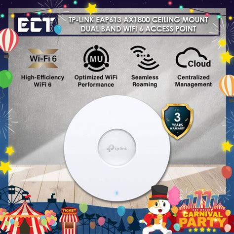 Tp Link Eap Ax Ceiling Mount Dual Band Wifi Access Point