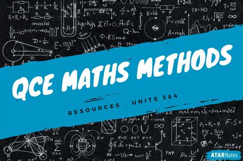 qce maths methods resources units 3and4 megaguide atar notes