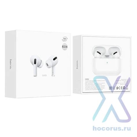 Bluetooth - гарнитура HOCO EW05 AirPodes Plus Active noise White оптом ...