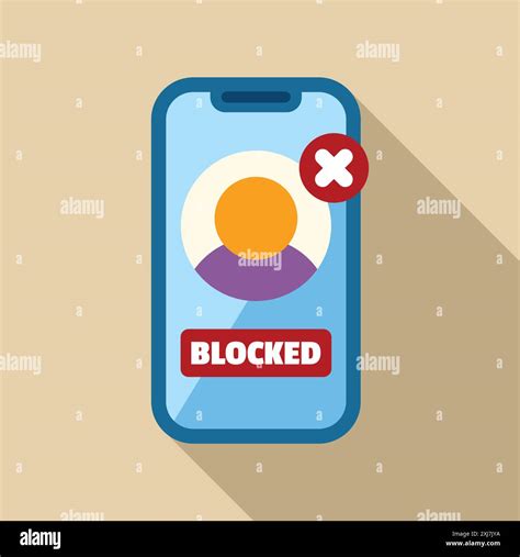Smartphone Is Showing A Blocked User Profile With A Cross Sign And A