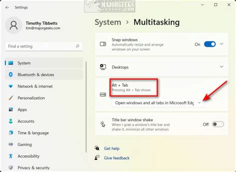 How To Stop Windows From Showing Edge Tabs When You Use Alt Tab MajorGeeks