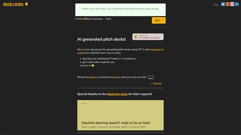 Generate Pitch Decks With Ai Deck Rocks