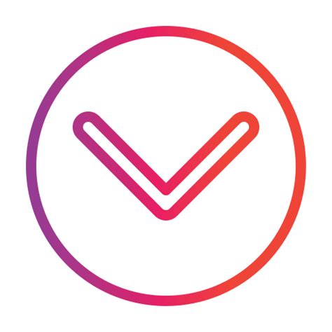 Down Arrow Generic Gradient Icon