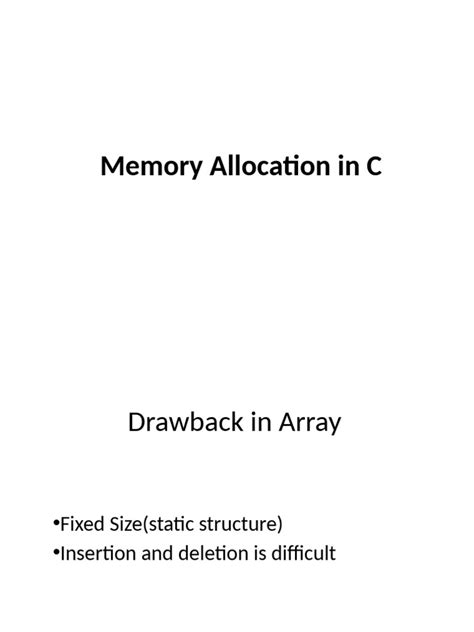 Dynamic Memory Allocation Pdf