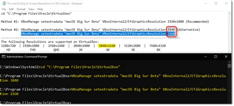 Fix Macos Big Sur Screen Resolution On Virtualbox Windows Wikigain