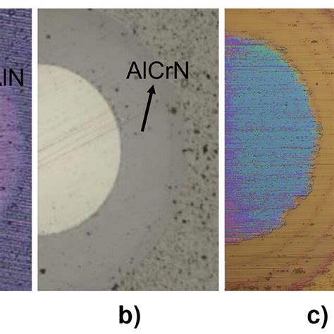 Coating Layers A Tialn B Alcrn And C Tin Ticn Download Scientific Diagram