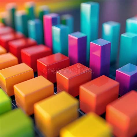 Colorful Bar Graph Displaying Data On A Financial Bus Stock