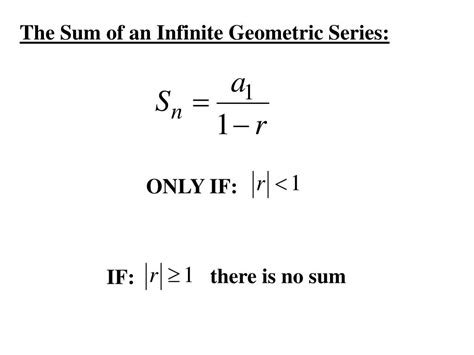 PPT Find Sums Of Infinite Geometric Series PowerPoint Presentation ID