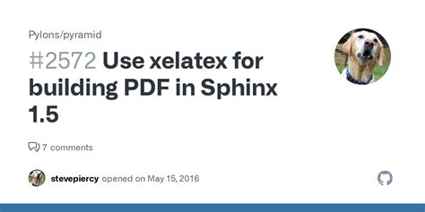 Use Xelatex For Building PDF In Sphinx Issue Pylons Pyramid GitHub