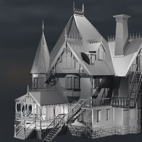 🏠 Ultra Detailed Coraline House・ Stl File For 3d Printing・cults