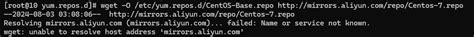Centos7 Yum安装报错 Could Not Resolve Host；之解决办法（换源） 阿里云开发者社区