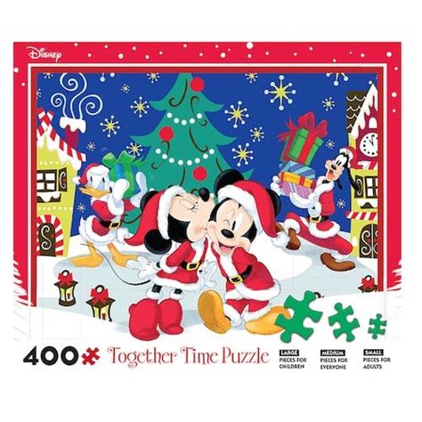 Disneys Mickey Mouse And Minnie Mouse 1000 Piece Christmas Puzzle