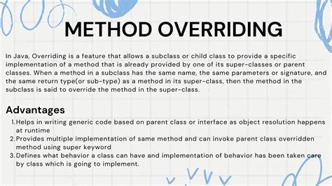 Method Overloading And Method Overriding Pdf Programming Languages Computing