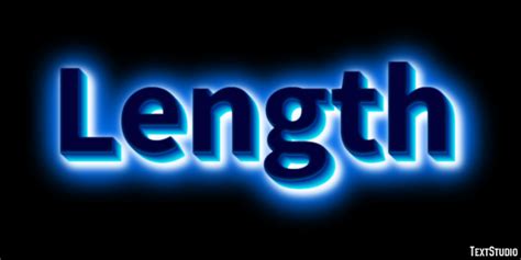 Length Text Effect And Logo Design Word