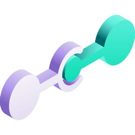 Ícone De Conectar Gradient Isometric Gradient