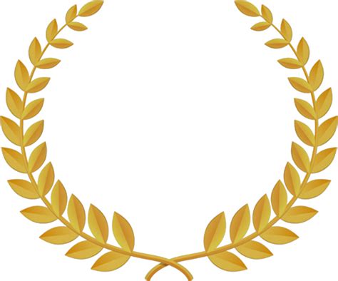 Gold Laurel Leaves Clip Art