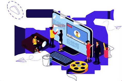 온라인 교육에 대 한 아이소메트릭 개념 Educationiillustration 미디어 콘텐츠 블로깅 인터넷 공부 온라인도 서