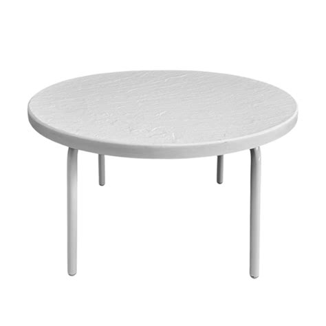 24 Round Fiberglass Side Table Pool Furniture Supply