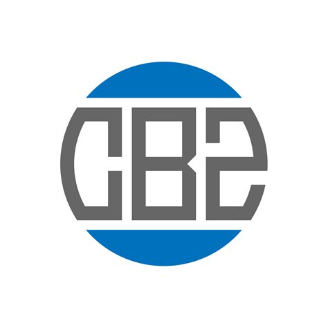 CBZ Letter Logo Design On White Background CBZ Creative Initials Circle Logo Concept CBZ