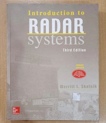 Introduction To Radar Systems 3rd Ed Book By Skolnik At ₹ 160piece