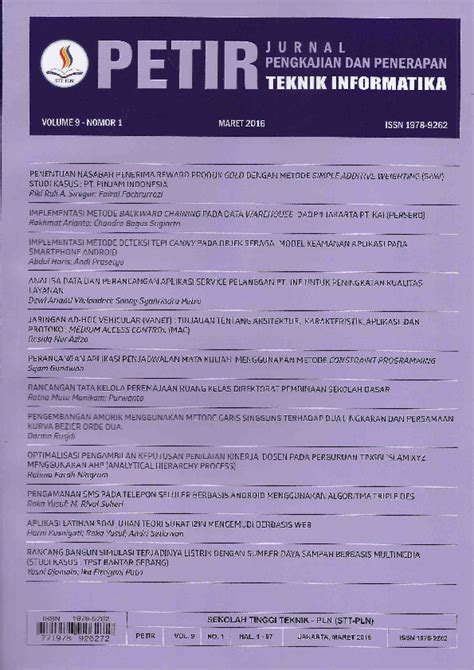 Pdf Implementasi Metode Deteksi Tepi Canny Pada Objek Sebagai Model Keamanan Aplikasi Pada