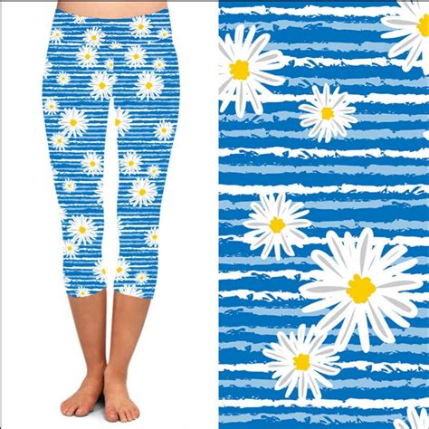 247 Capri Leggings Daisy Daisy Daisy