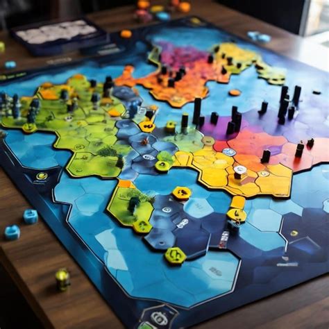 Urban Planning Board Game Map With Premium Ai Generated Image