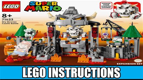 Lego Instructions Super Mario 71423 Dry Bowser Castle Battle