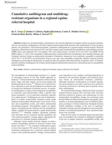 Pdf Cumulative Antibiogram And Multidrug Resistant Organisms In A