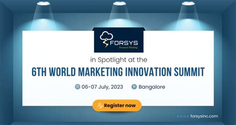 Forsys Inc On Linkedin 7th Marketing Innovation Summit Bangalore
