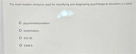 solved the most modern resource used for classifying and