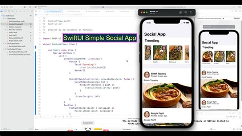 Swiftui Simple Social App Youtube