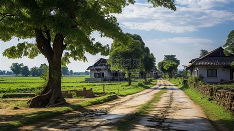 农村景色高清图片下载 正版图片600449762 摄图网
