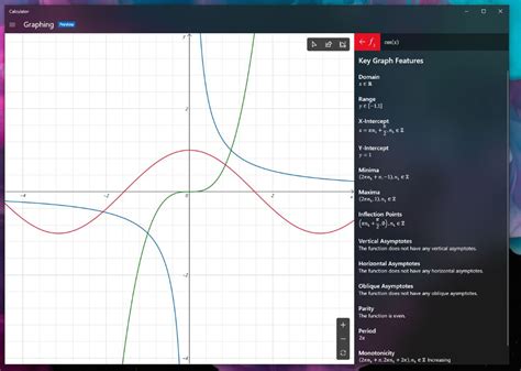 Windows 10 Calculator App Now Supports Dark Theme In Graphing Mode
