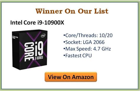 Best CPUs With Single Core Performance In Ideal CPU
