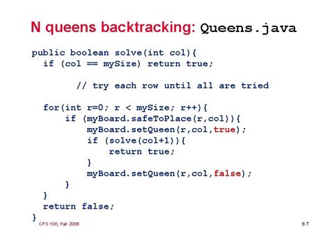 backtracking by image search cps 100 fall 2009