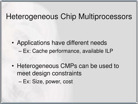Ppt Heterogeneous Chip Multiprocessor Design For Virtual Machines Powerpoint Presentation Id