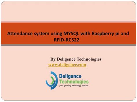 Attendance System Using Mysql With Raspberry Pi And Rfid Rc522 Ppt