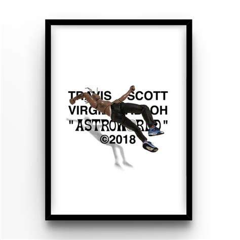 Travis Scott Poster Print Rapper Posters