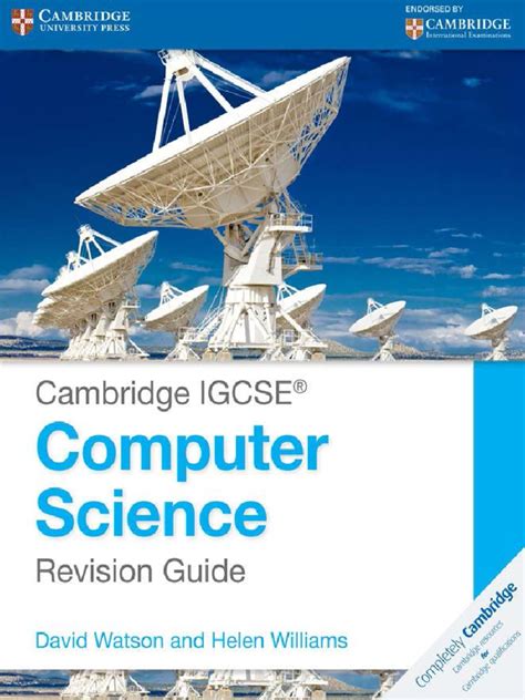 Cambridge Igcse Computer Science Revision Guide Public Pdf Graphical User Interfaces Data