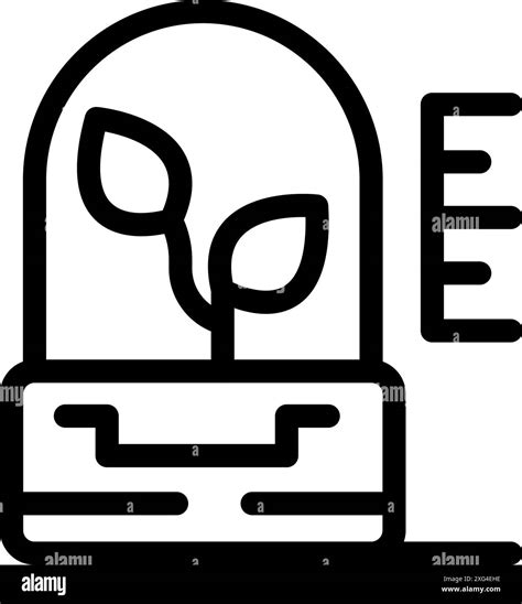 Small Plant Growing Inside A Laboratory Flask Being Measured Representing A Scientific